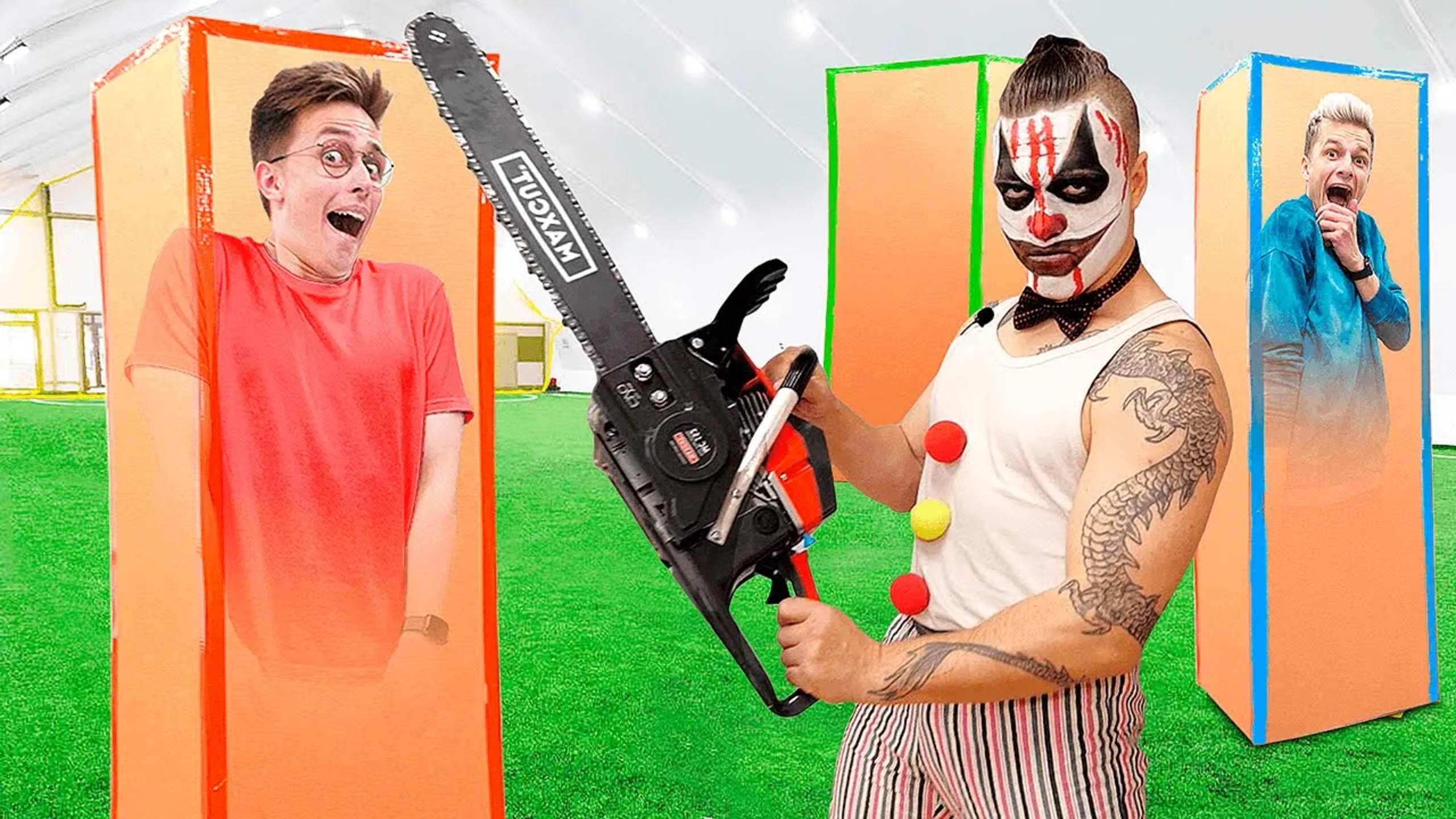 ЭКСТРЕМАЛЬНЫЕ ПРЯТКИ В КОРОБКАХ от Клоунов ЧЕЛЛЕНДЖ ! *2 Часть*