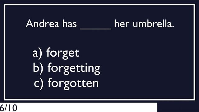 Present Perfect _ Grammar quiz