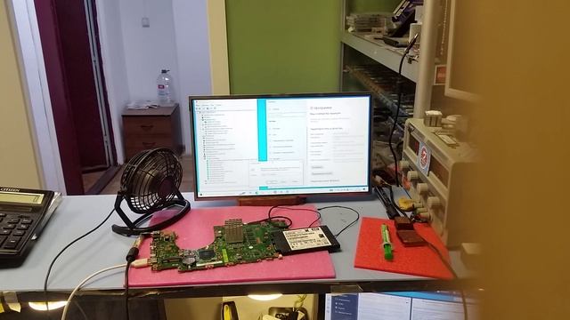 Матплата Asus X502CA заказ 19110 - контрольный запуск.