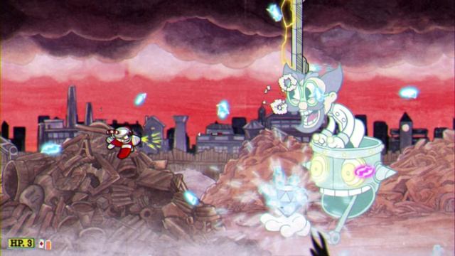 Cuphead | Босс - Робот Доктора Кашля | Средняя сложность A+