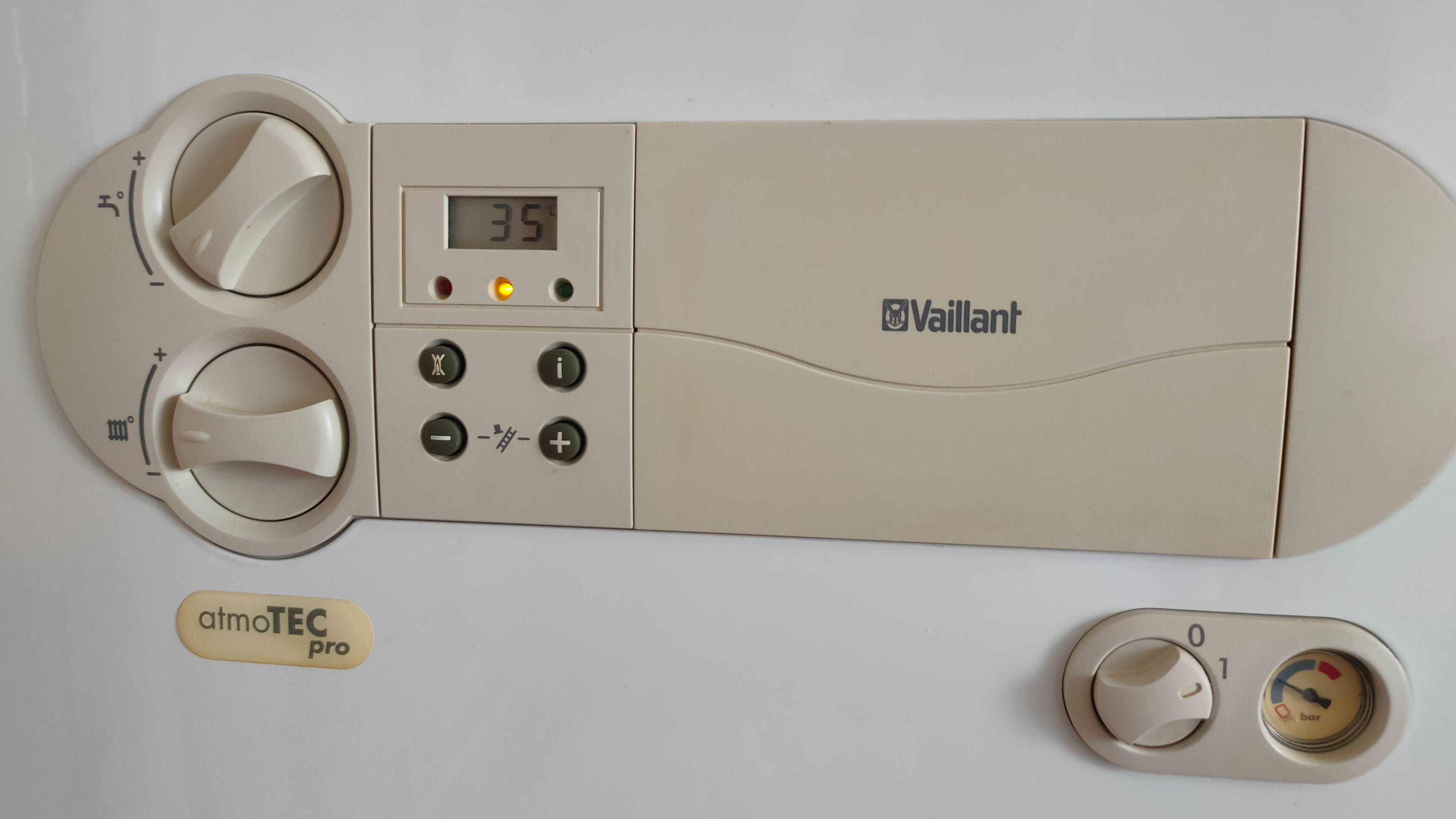 Газовый котёл Vaillant При работе котла на отопление сильно скачут показания температуры на дисплее