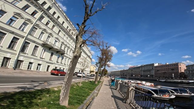 Веломаршрут  набережная реки Фонтанки