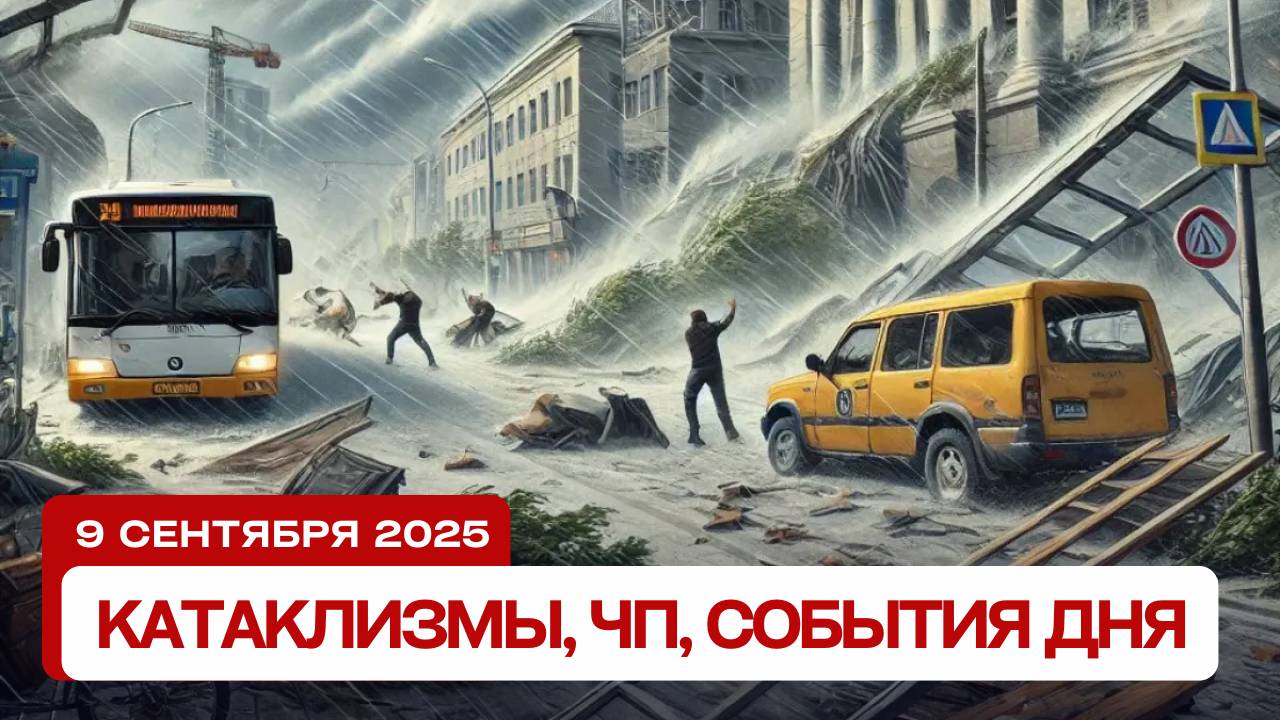 Катаклизмы 09.09.2025: Тайфун в Китае, ураган в Испании