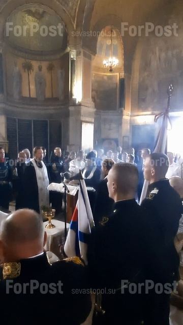 Мероприятие на северной в честь окончания первой обороны севастополя