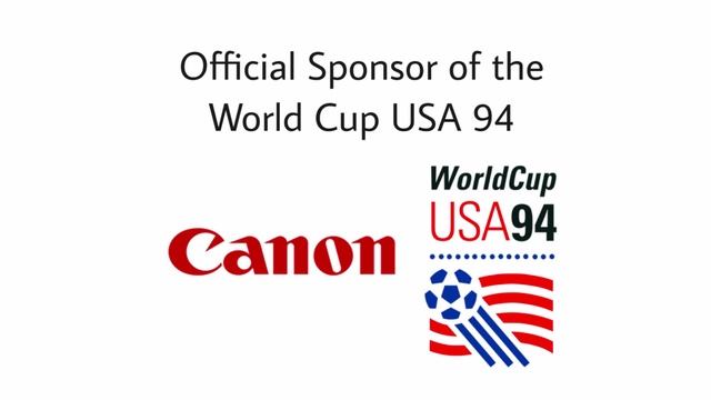 Canon - Official Sponsor of the World Cup 94 in USA