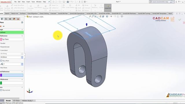 #24 Solidworks. Создание модели проушины
