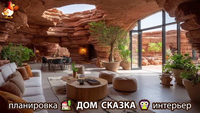 Сказочный дом мечты – 3D идея для вдохновения с планировкой и интерьером 🏡🏚️🏠 вариант (345)