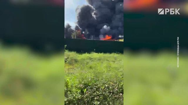 В Подмосковье произошел крупный пожар на складе