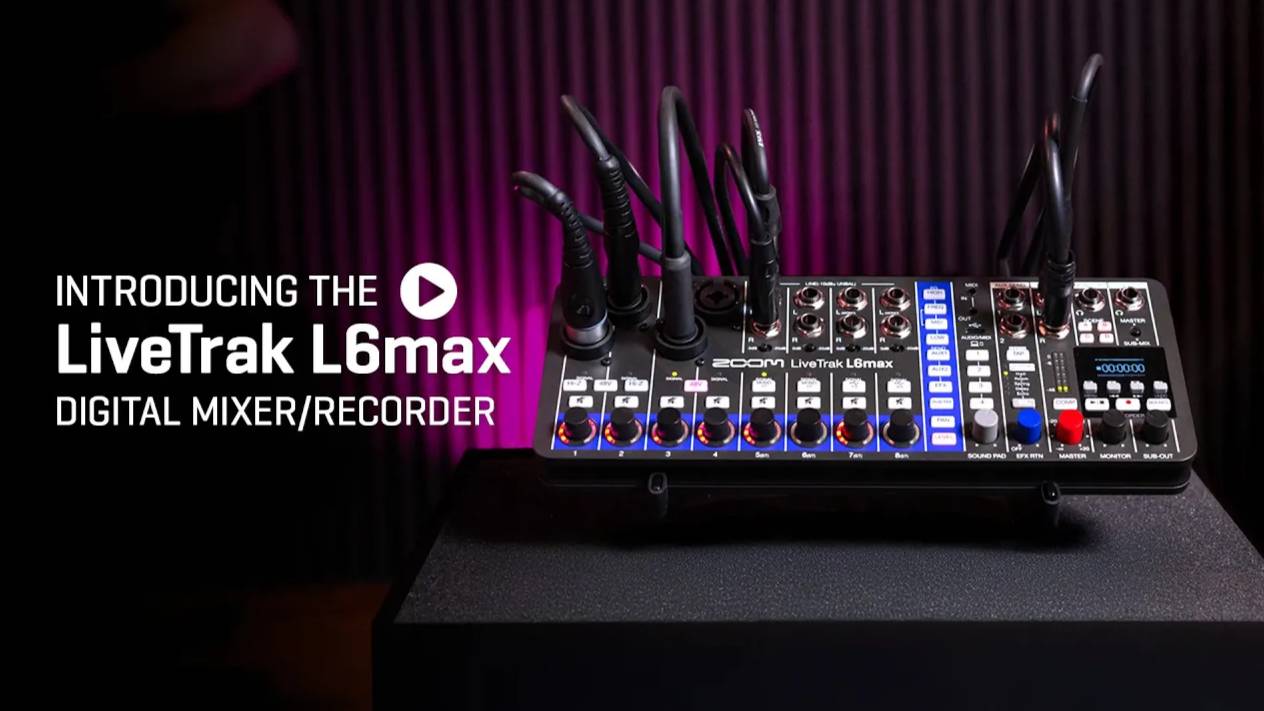 Zoom LiveTrak L6 Max Introducing