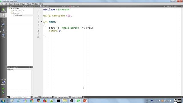 2.1. Ваша первая консольная программа на C++