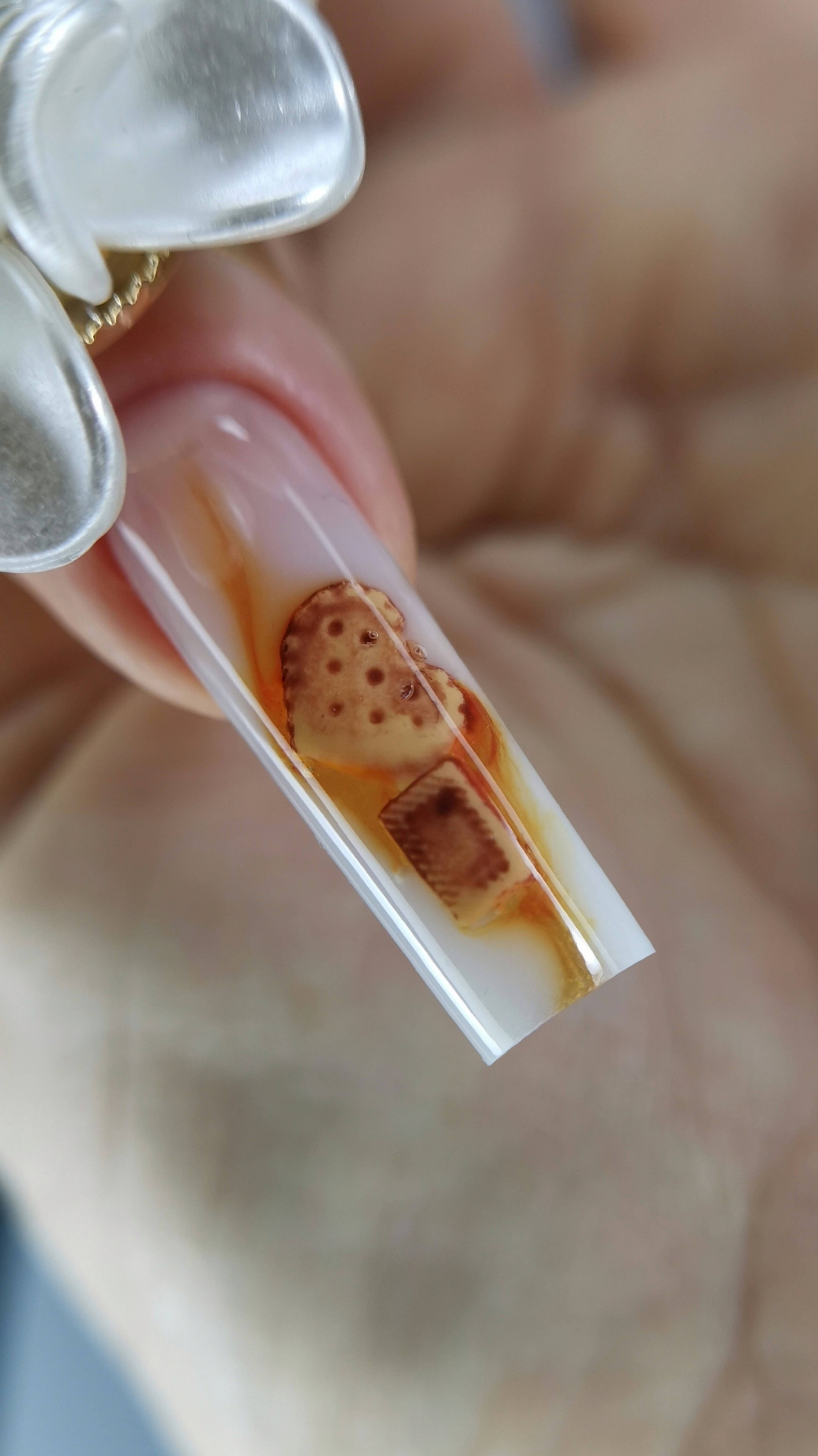 Ногти с печеньками. 
"Октябрь не страшен, если у тебя есть ПЕЧЕНЬКИ"