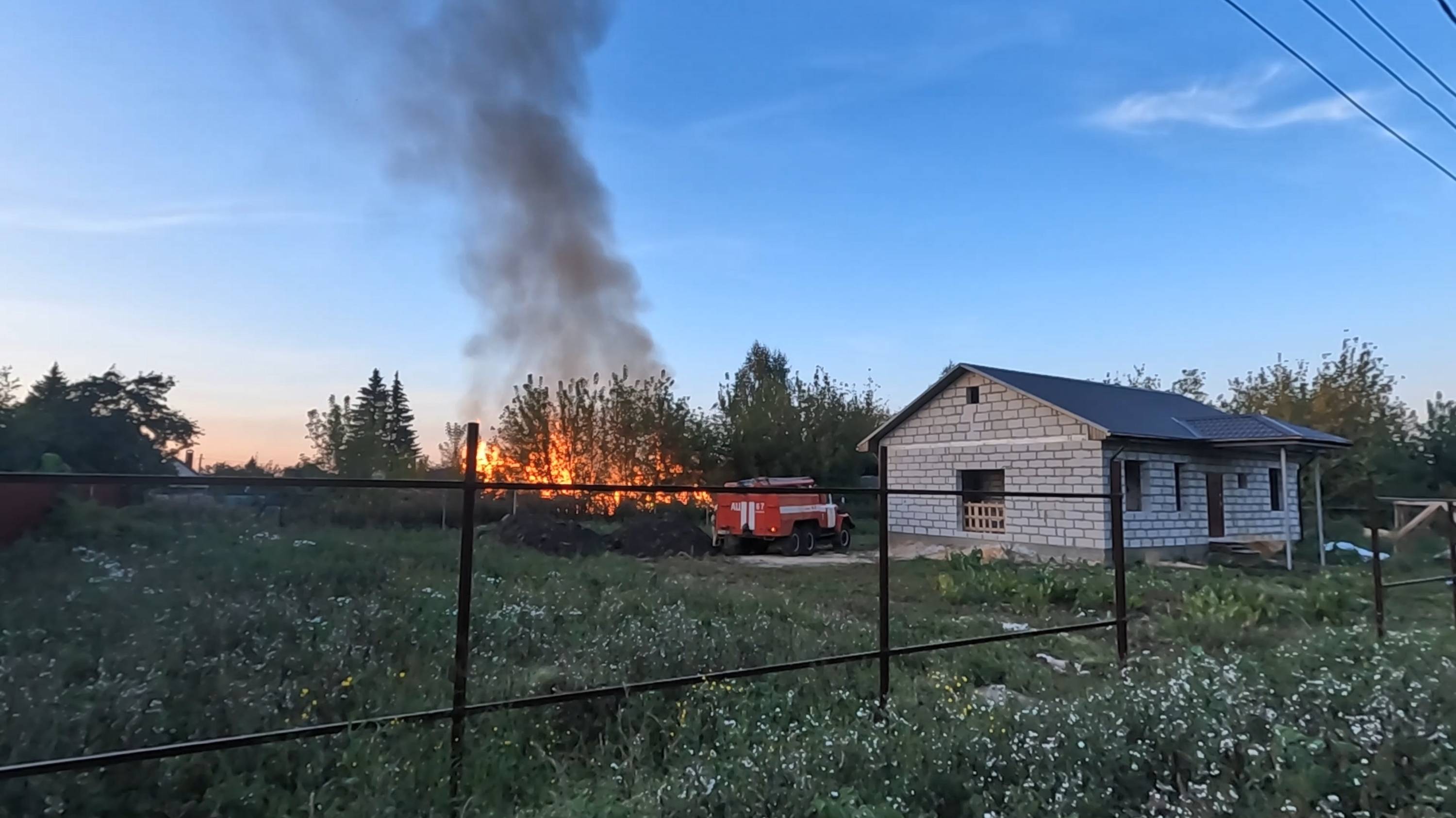 Пожар на Дубовке .