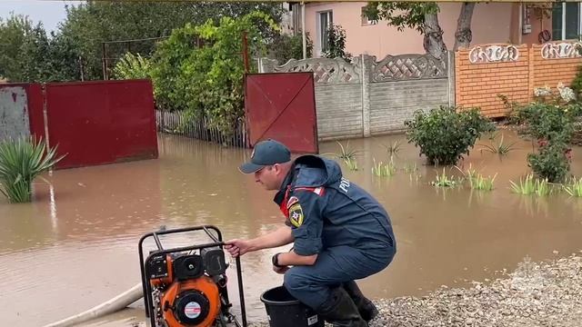 Подтопление участков в крымских селах Кондратьево и Рысаково