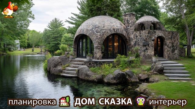 Сказочный дом мечты – 3D идея для вдохновения с планировкой и интерьером 🏡🏚️🏠 вариант (347)