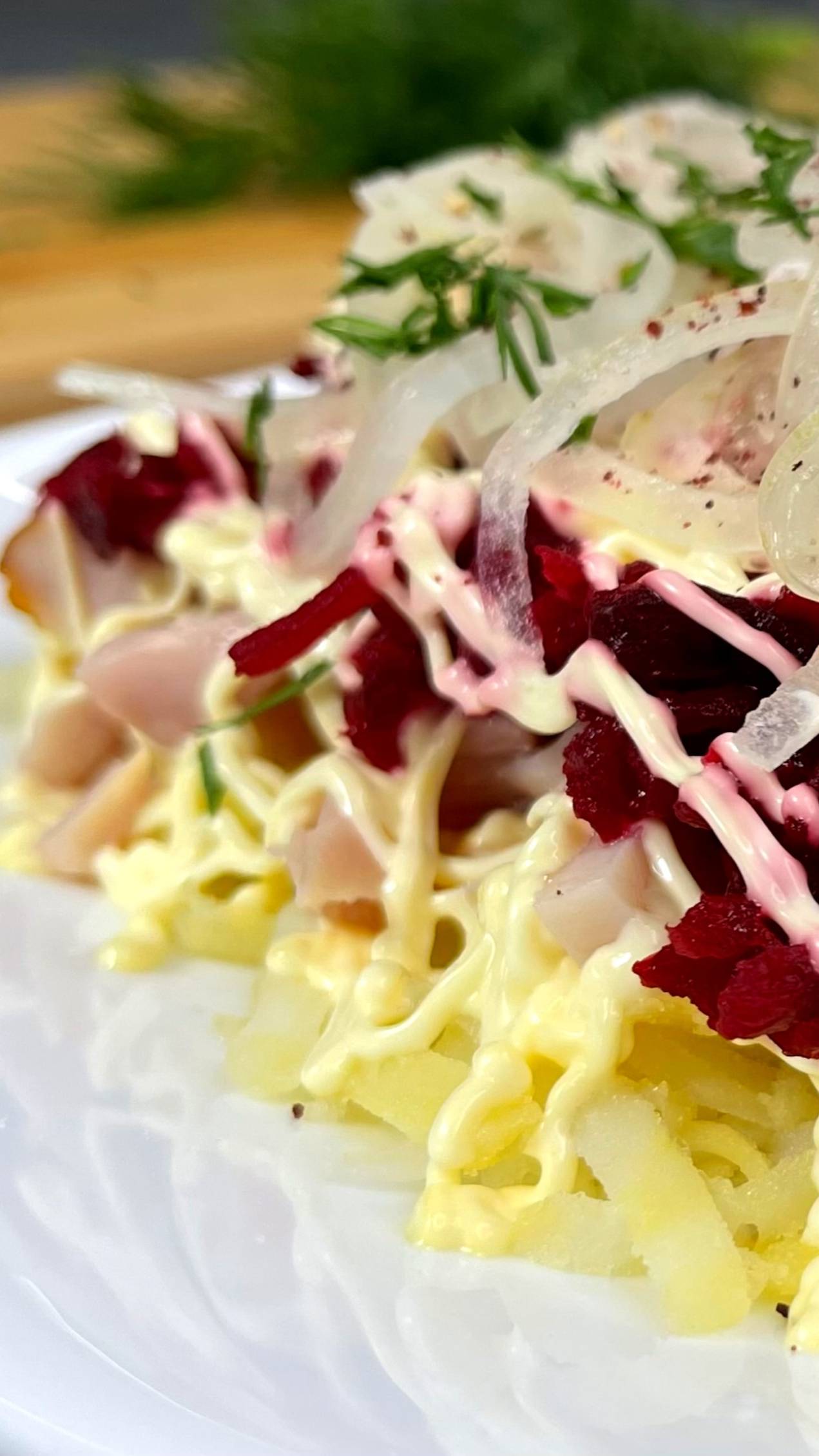 Салат «»Любовные грёзы». Всего 4 ингредиента, а как ВКУСНО получается.