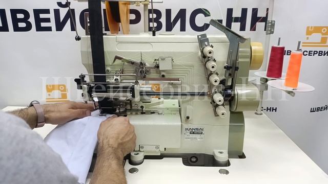 Плоскошовная машина Kansai Special WX-8803EMK для пришивания резинки по краю (комплект) БУ