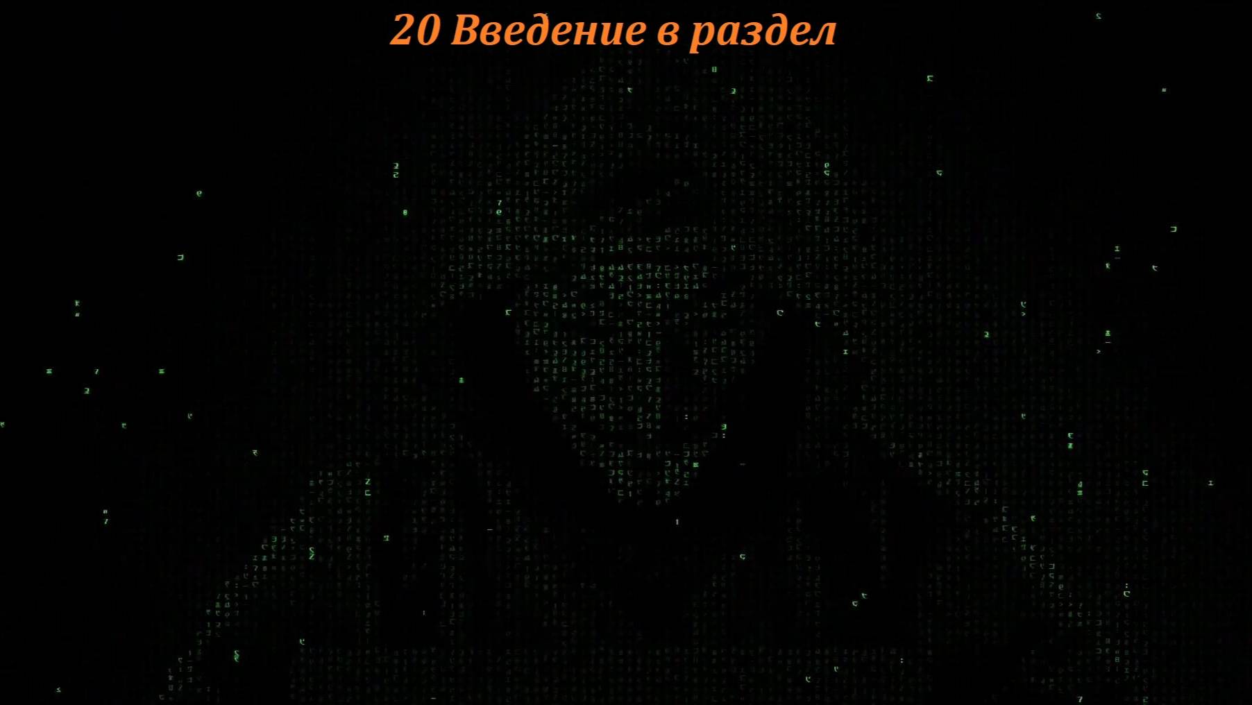 20 Введение в раздел