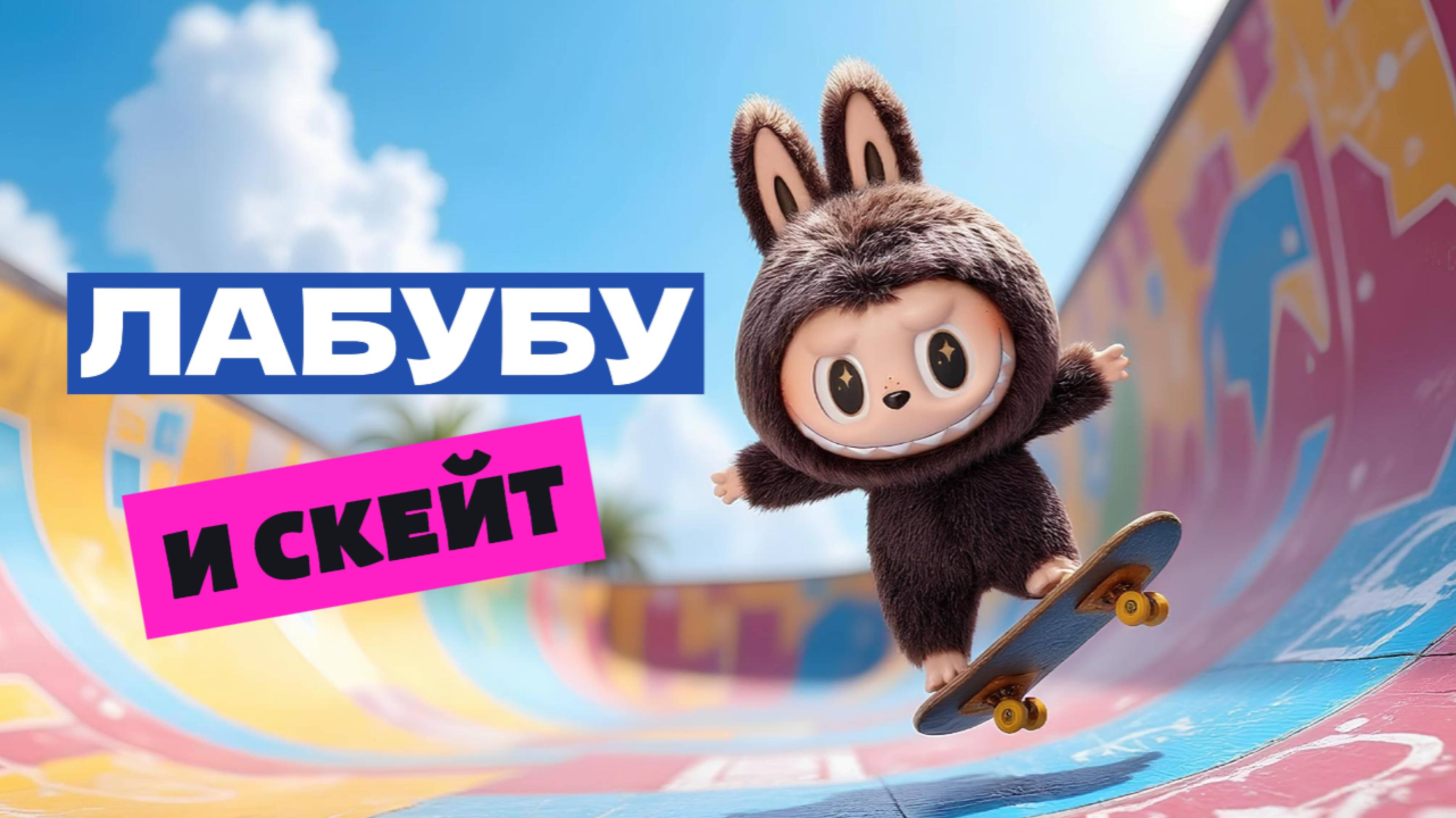 ЛАБУБУ НА СКЕЙТЕ 🛹✨ СМЕШНОЙ И КРУТОЙ МУЛЬТИК ДЛЯ ДЕТЕЙ