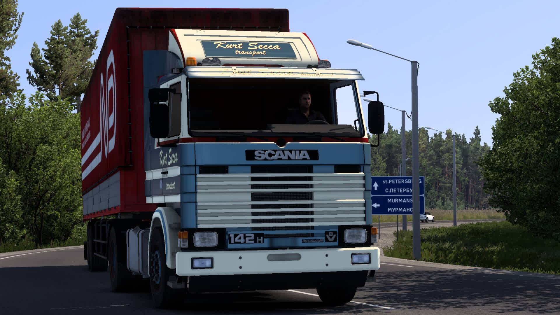 386 / ETS 2 1.55 / SCANIA 142H V8 / Русская сборка.