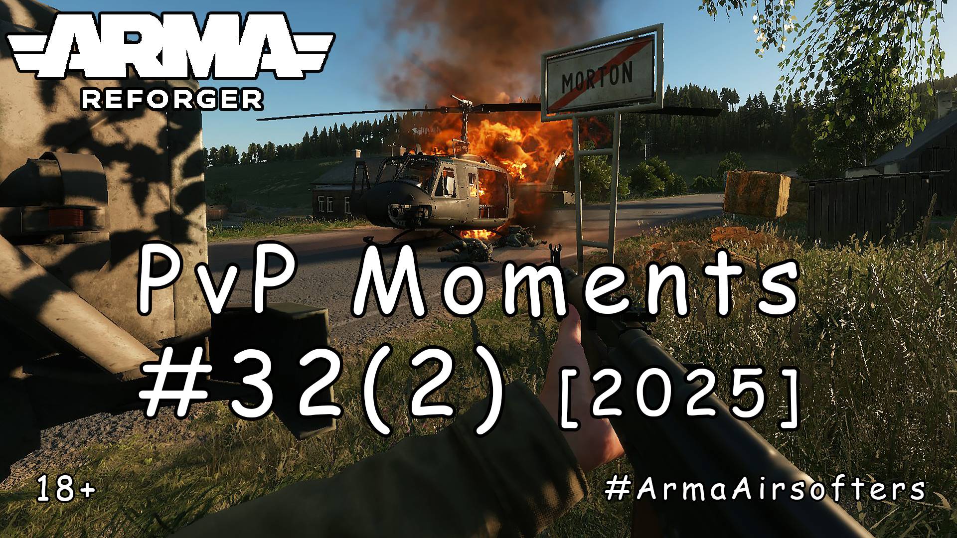 ARMA Reforger - PvP моменты #32 (2) - Взрывной вертолет [2025]