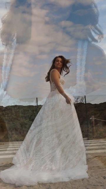 Свадебное платье Рейлин из коллекции «Golden hour» 2026, от бренда Gabbiano