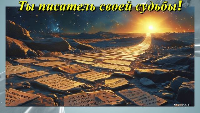 Ты писатель своей судьбы