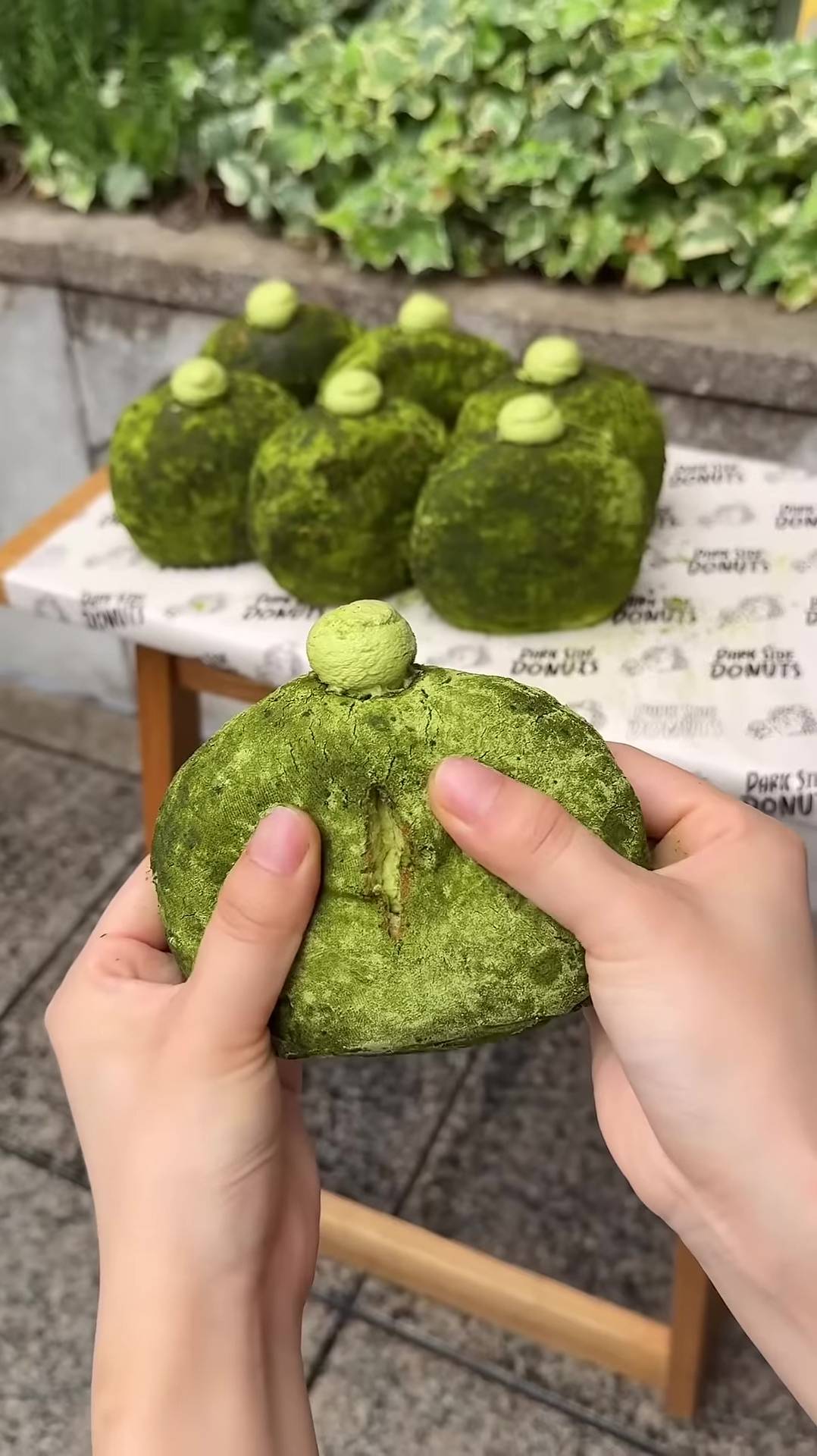 Пончики с кремом Матча🌿