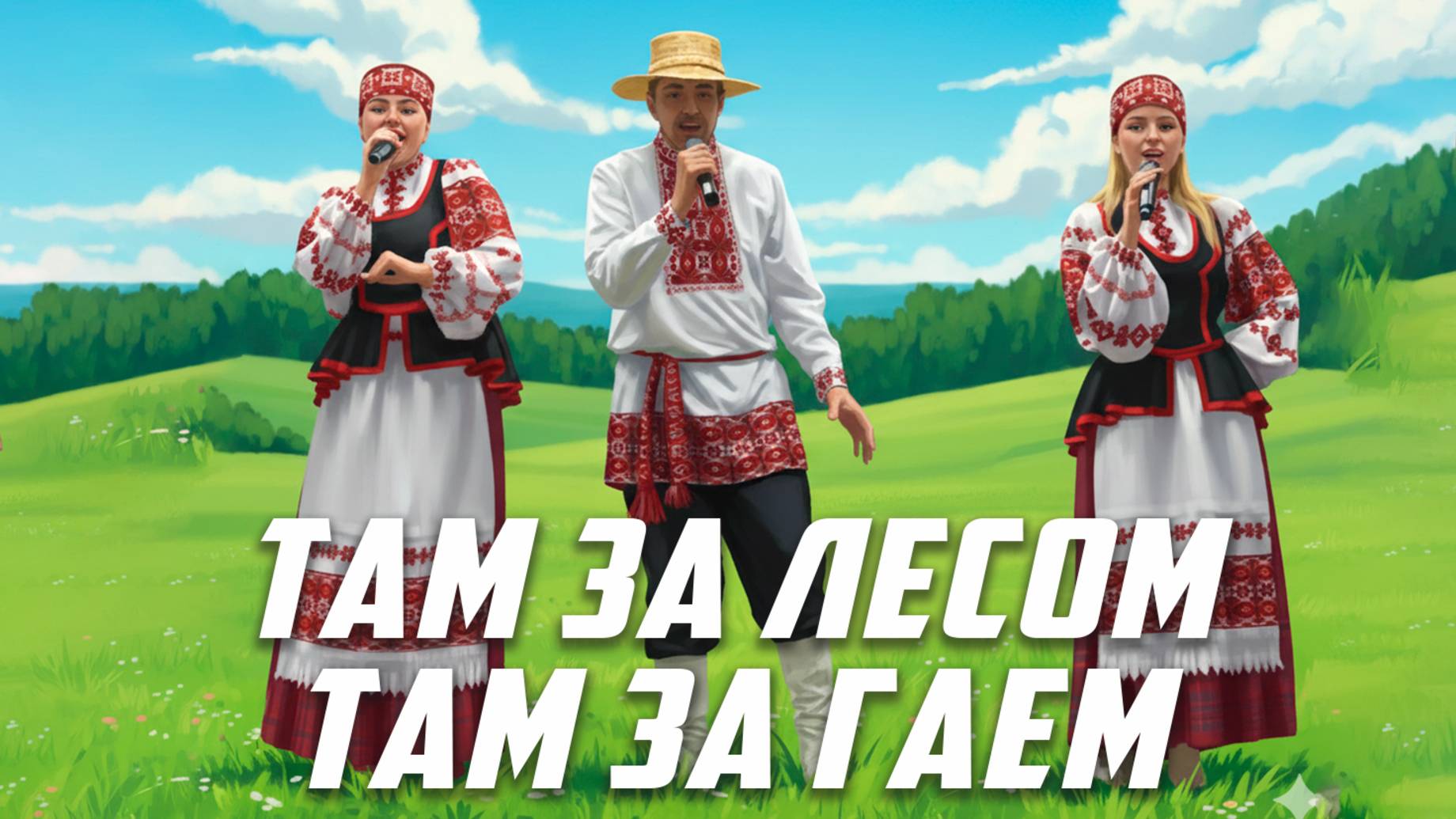 Там за лесом там за гаем. Народный самодеятельный коллектив ансамбль Белоруской песни ЧАПУРУШКА