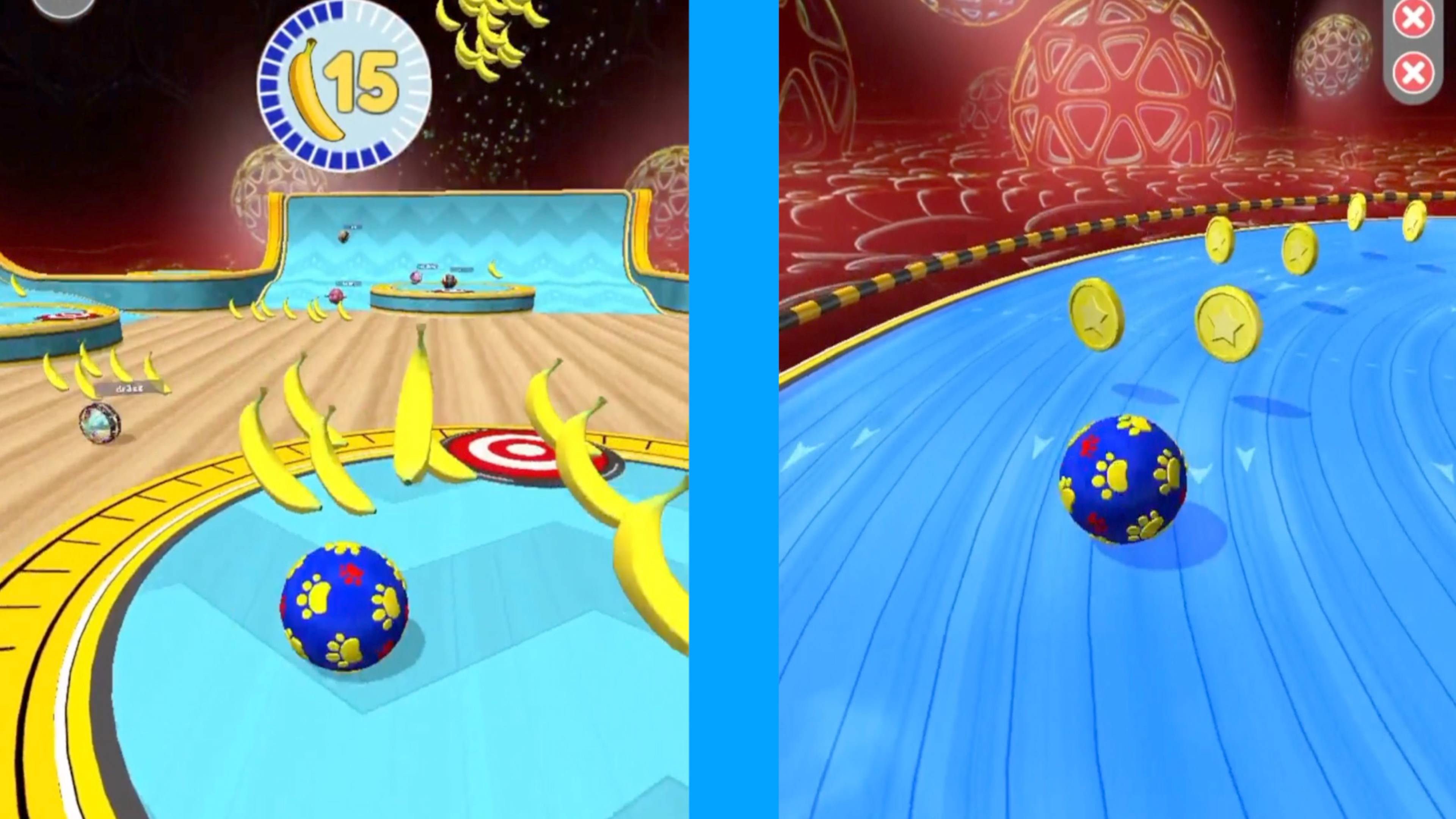 Going balls All Levels Gameplay IOS Android Going Balls level 948 Bonus level Banana frenzy