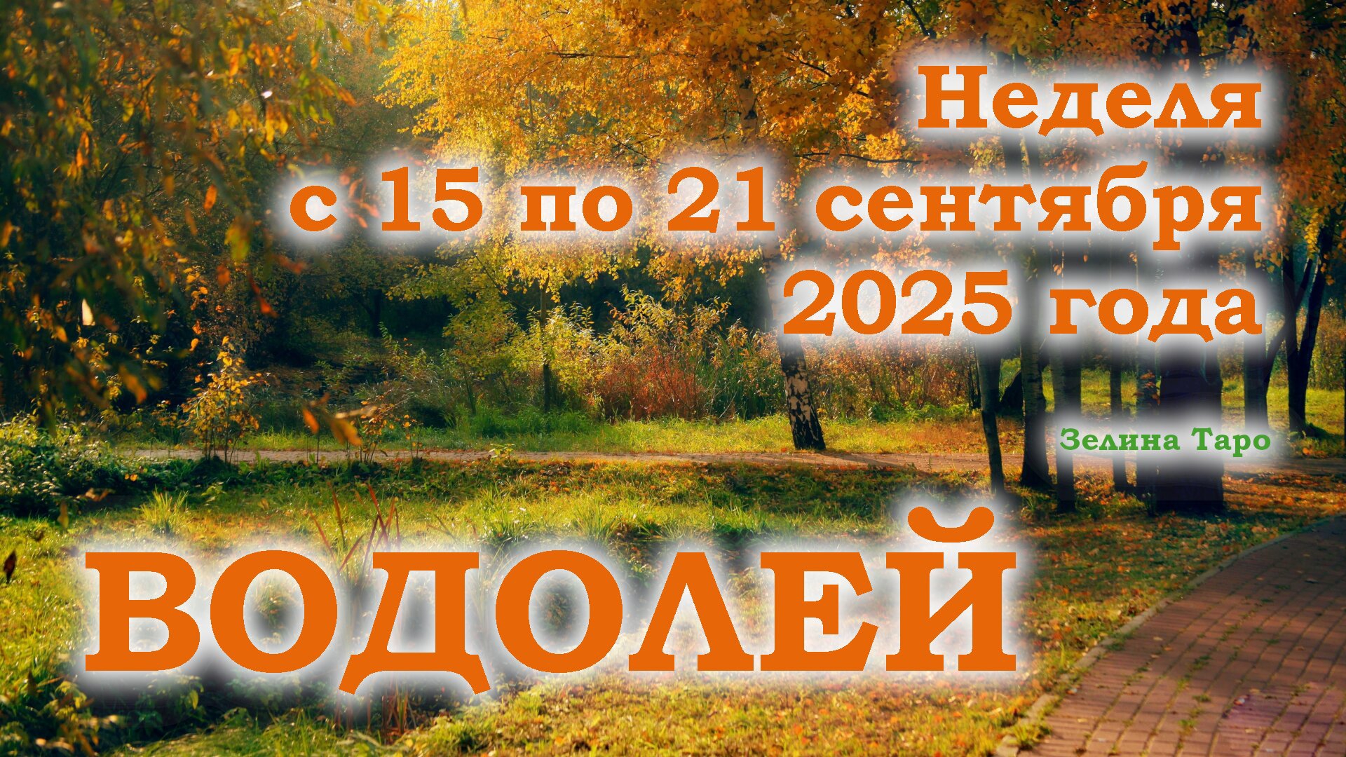 ВОДОЛЕЙ | ТАРО прогноз на неделю с 15 по 21 сентября 2025 года