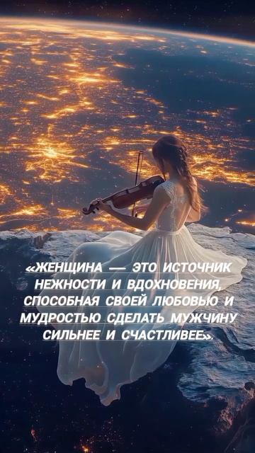 Женщина — это искусство воплощённое в жизнь, вдохновляющий источник мудрости и красоты