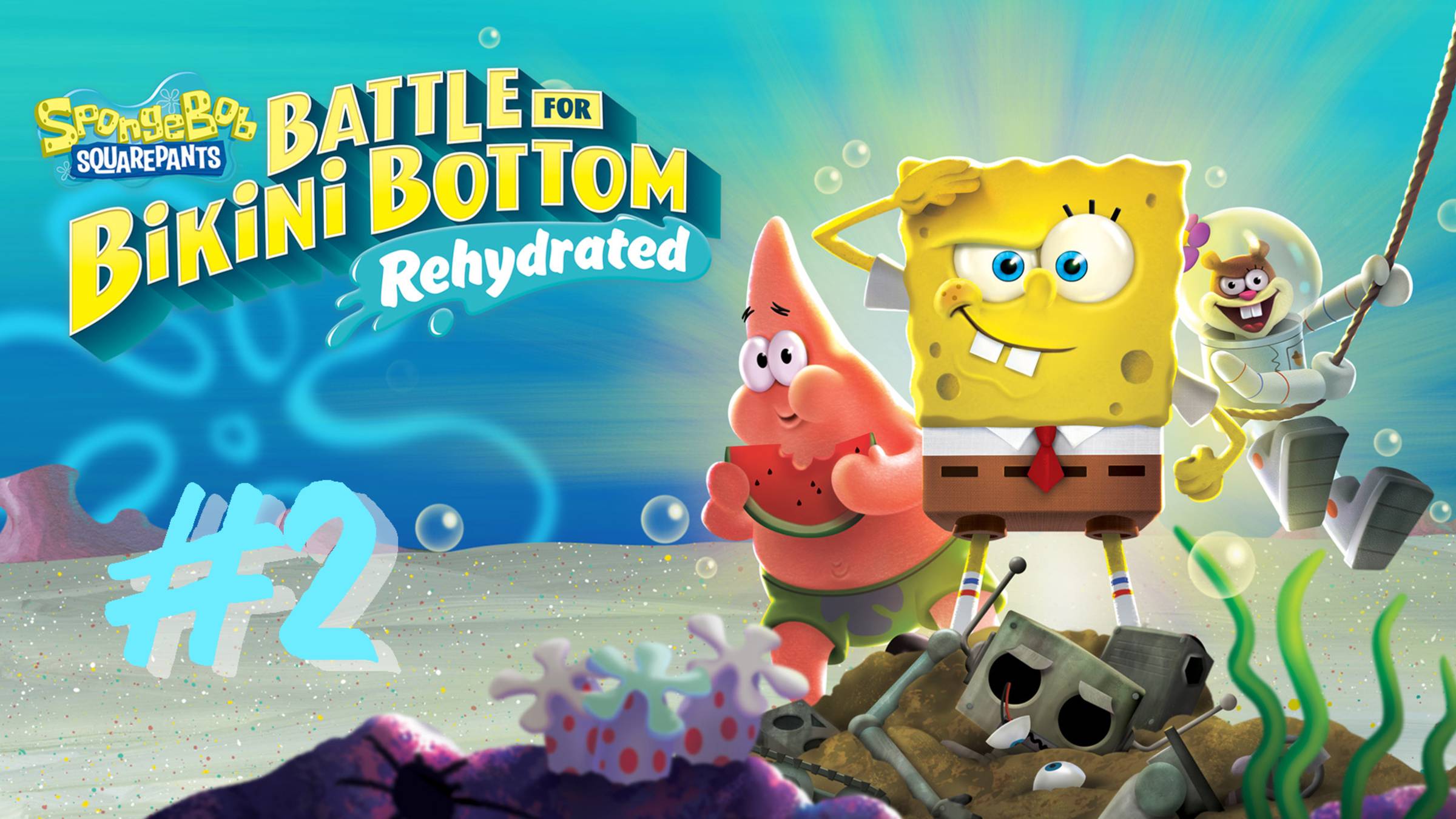 Spongebob Squarepants Battle for Bikini Bottom Rehydrated {Серия 2} Озера Медуз
