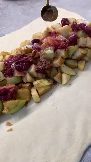 🍏🍒 ВЕНСКИЙ ШТРУДЕЛЬ С ЯБЛОКАМИ И ВИШНЕЙ