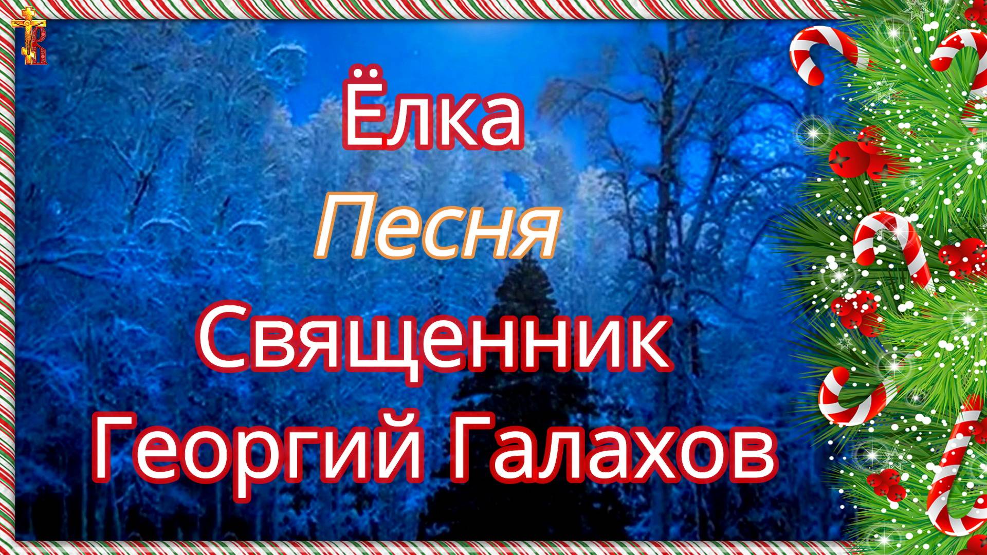 Ёлка. Песня. Священник Георгий Галахов.