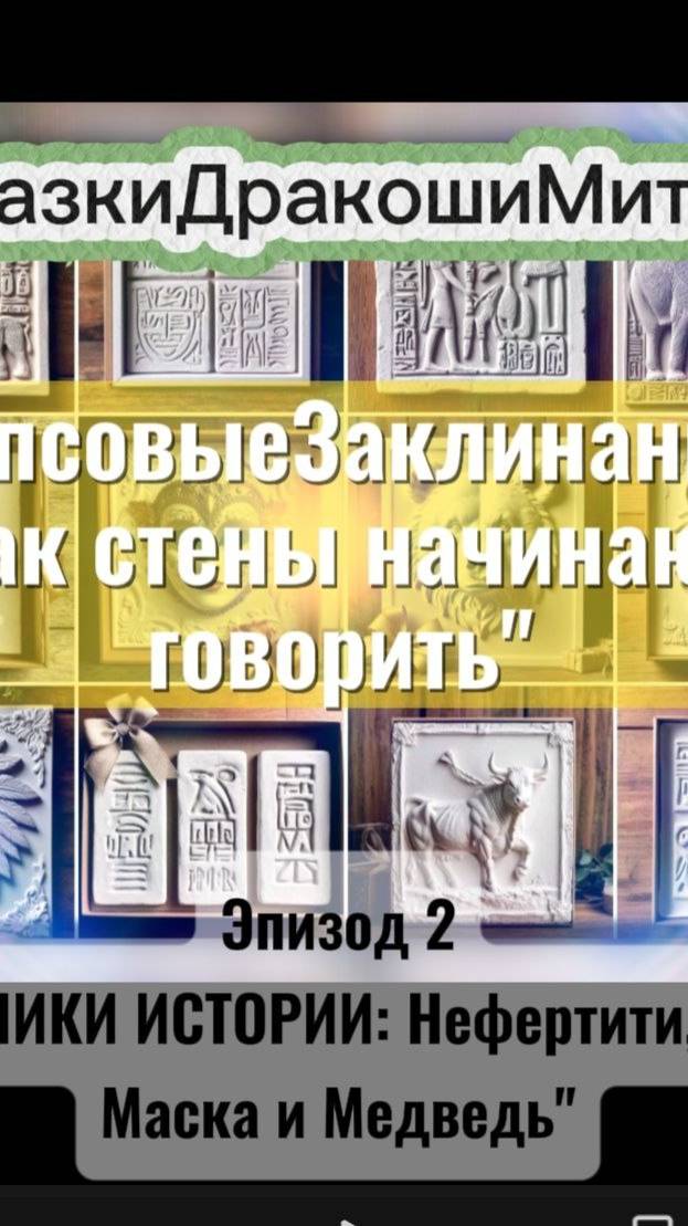 📜 САГА 8: «ГИПСОВЫЕ ЗАКЛИНАНИЯ: КАК СТЕНЫ НАЧИНАЮТ ГОВОРИТЬ»ЭПИЗОД 2: «ЛИКИ ИСТОРИИ: НЕФЕРТИТИ..."