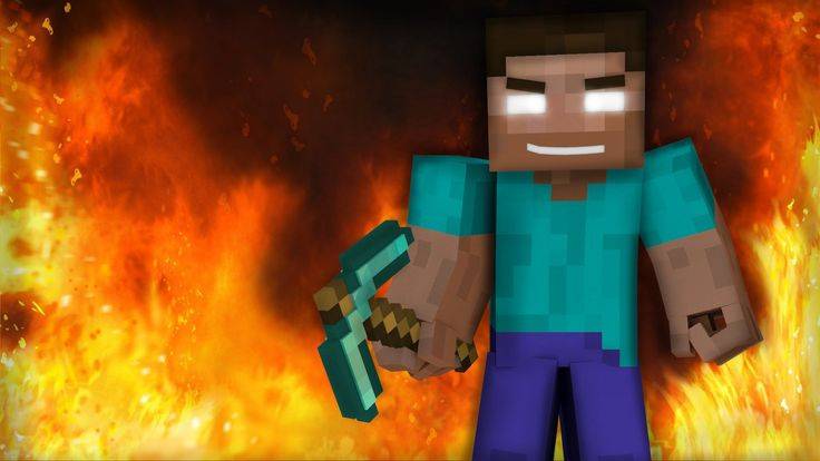 Minecraft -с комментариями,Херобрин встал в плохом настроение и все его раздражают кроме его собак