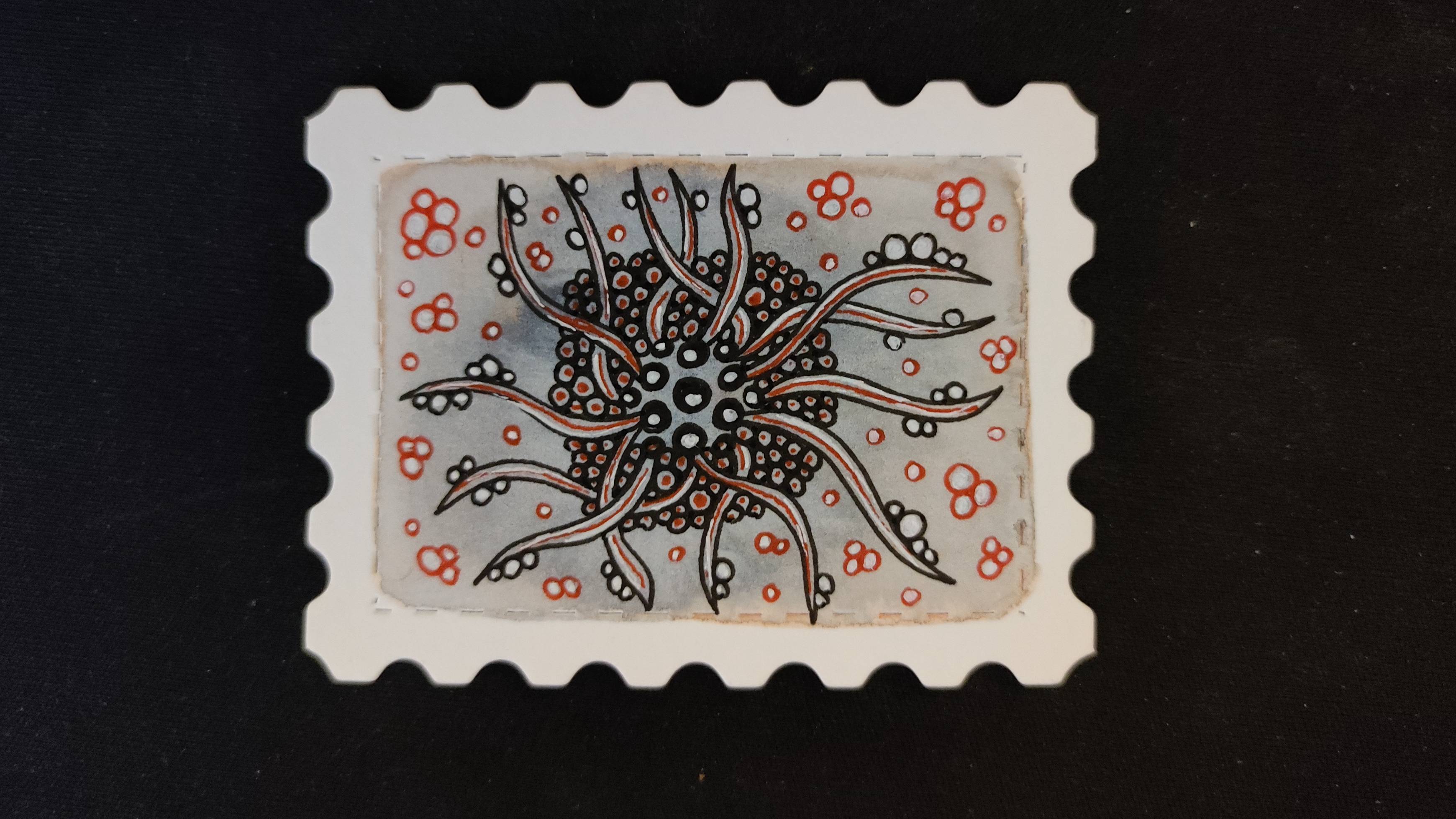 АКВАРЕЛЬНАЯ ОТКРЫТКА Мистическое растение