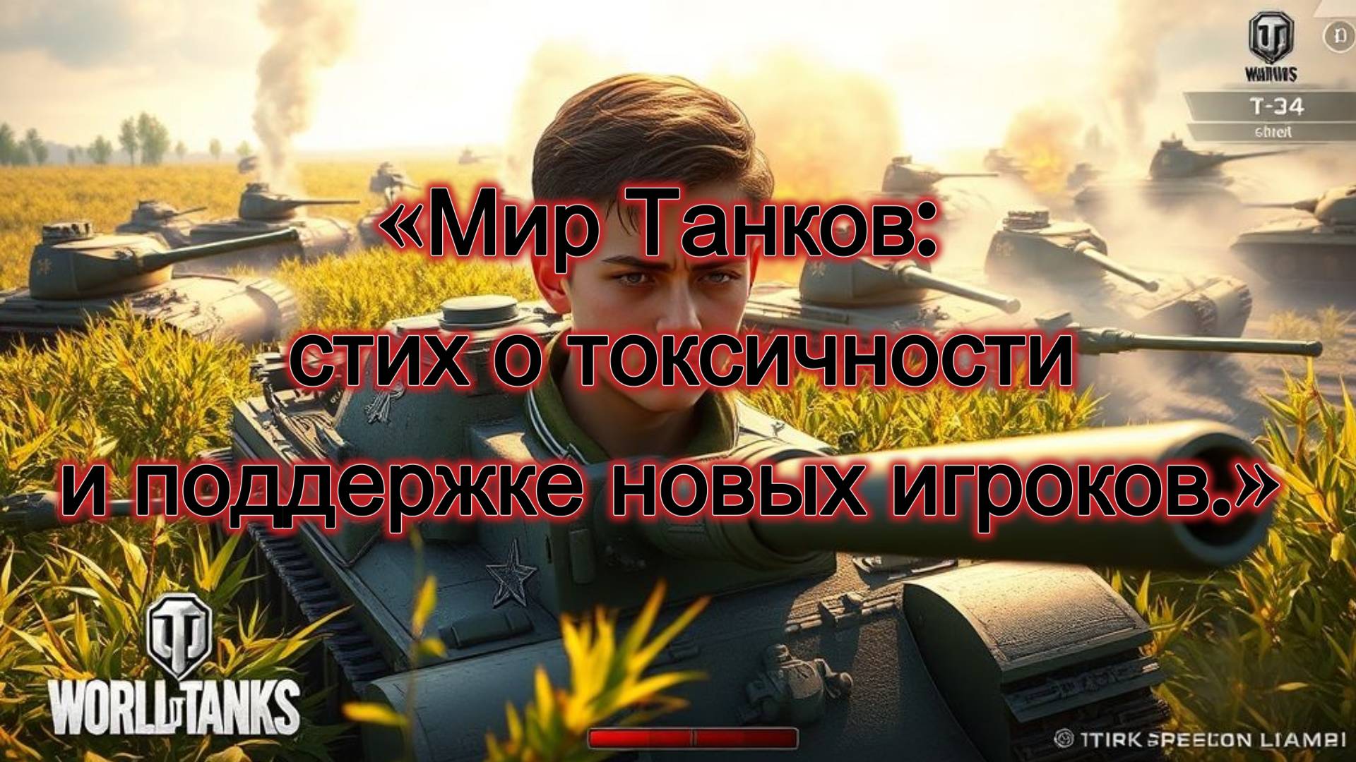 Мир Танков. Стих о токсичности и поддержке новых игроков.