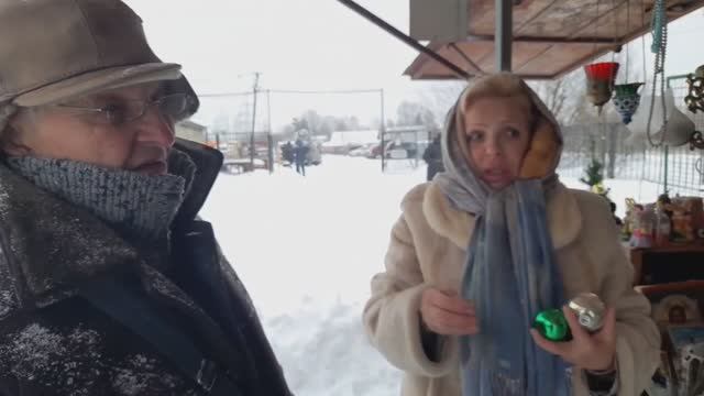 Барахолка Новоподрезково Одним снежным зимним утром Интересный репортаж!!!😊
