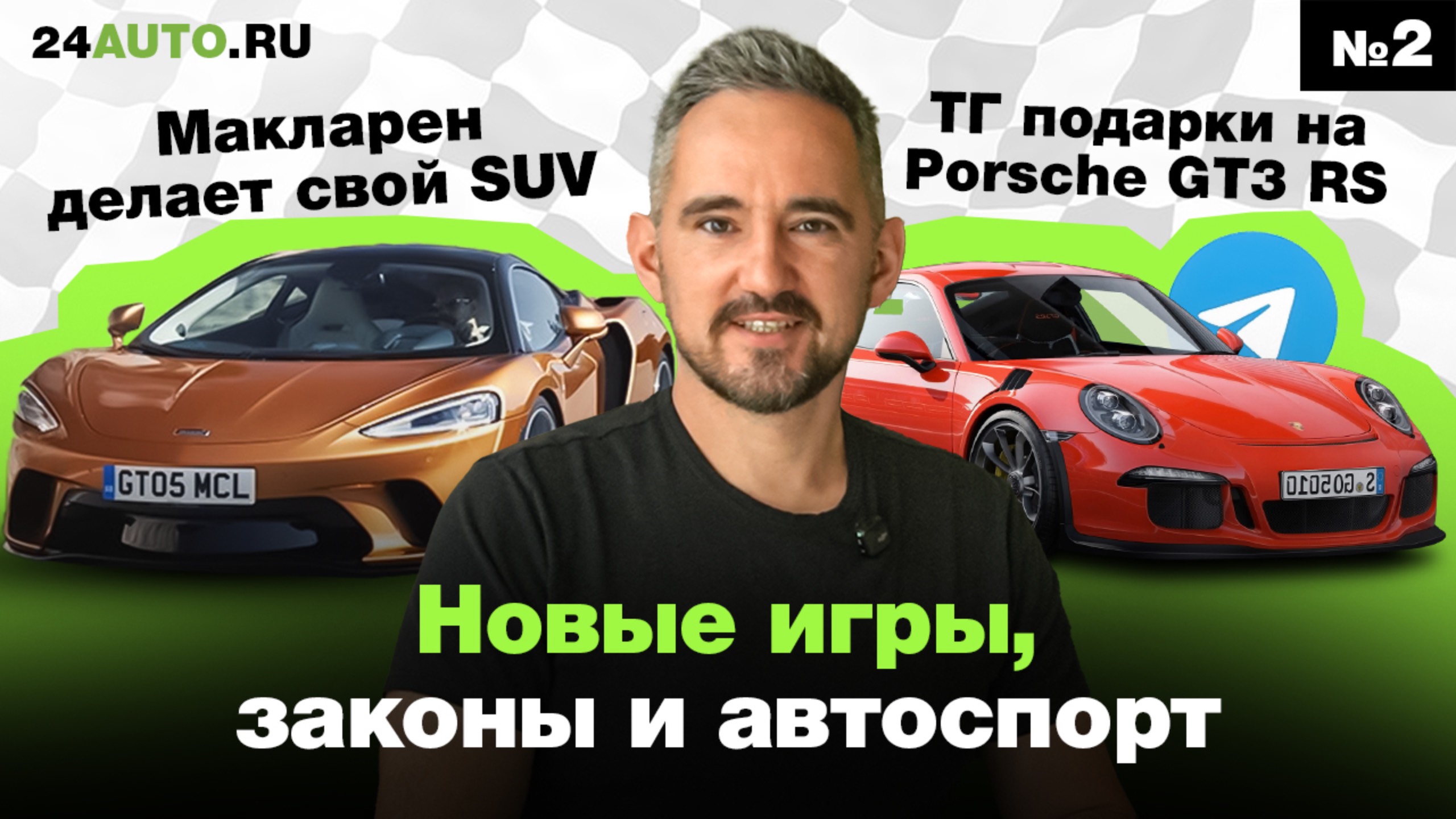 Автомобильные новости доступно. Выпуск 2 — внедорожник McLaren, телеграм подарки на GT3 RS и тд