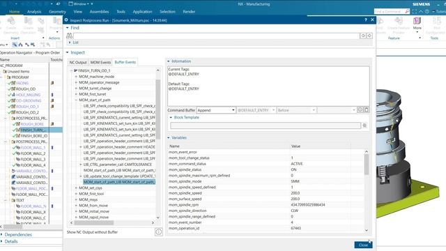 Post Processor Millturn & Complex - Weekly tech tip #29 - Debugging, custom properties and chain