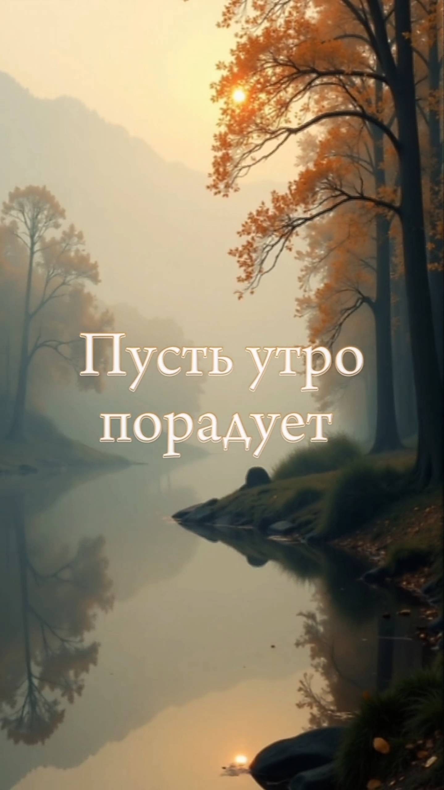 Пусть утро порадует прекрасным рассветом и всё хорошее сбудется