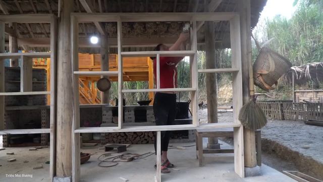 How to make a cabinet 2023 - Design a cabinet for storing decorative Wood | Build a farm.Trieu Mai