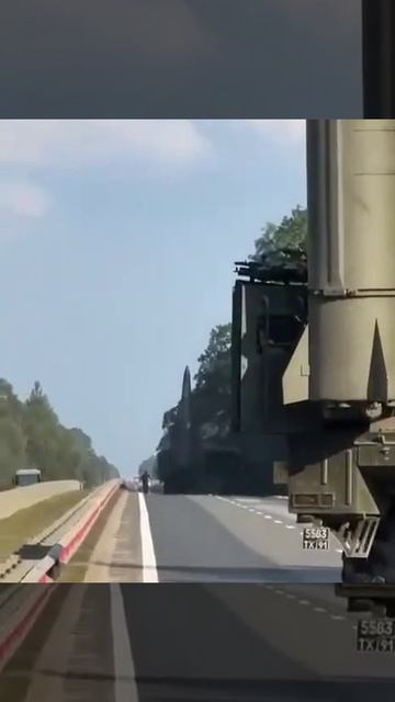 В польских соцсетях расходится видео с ОТРК Искандер-М на дороге возле границы Польши и Калининграда