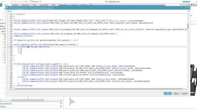 Weekly Tech Tip #16 - Postprocessor Toolpath cutting time customization NX CAM