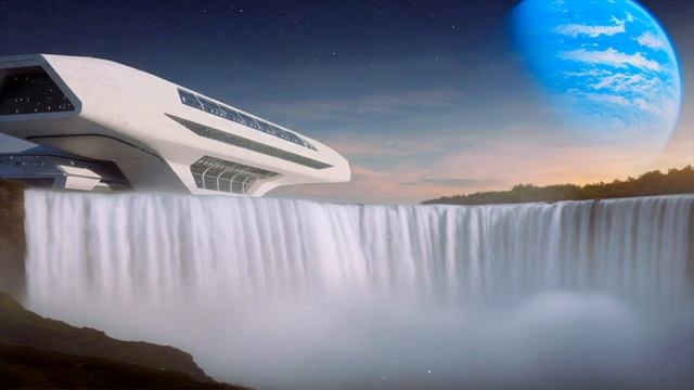 HYDROBASE ｜ Sci Fi Ambient Waterfall - Relaxation & Deep Sleep