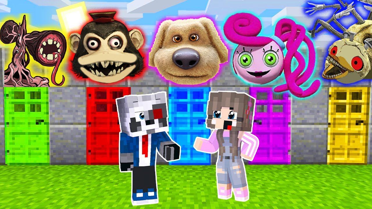 ВЫБЕРИ ПРАВИЛЬНУЮ ДВЕРЬ УЖАСНАЯ УТКА В МАЙНКРАФТ SCP СИРЕНОГОЛОВЫЙ ...