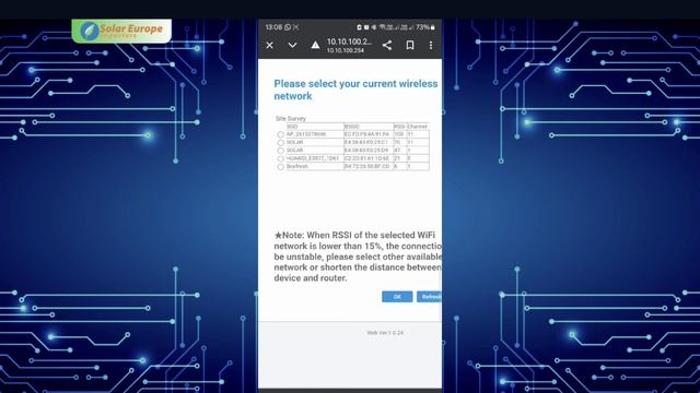 Wifi подключение к инвертору DEYE. На смартфоне и  в браузере