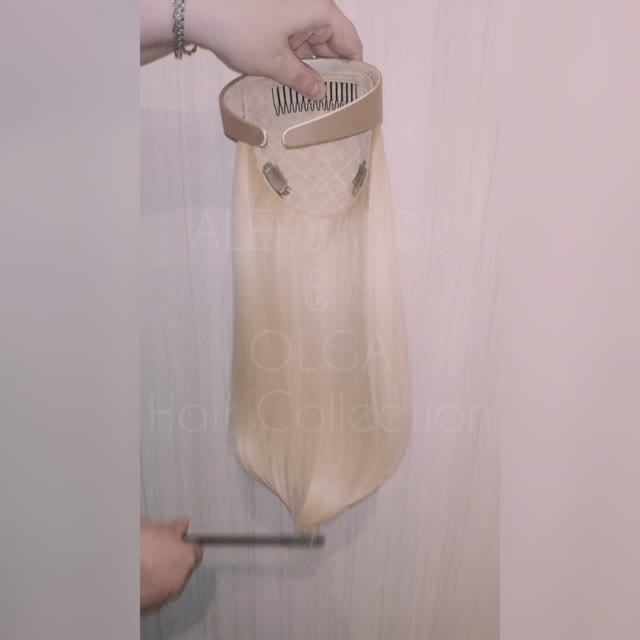 Облегчённая НАКЛАДКА (на ободке) накладкадляволос #натуральнаянакладка #накладныеволосы #постиж