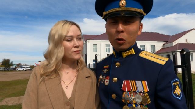 УЧАСТНИК  СВО НОРБОЕВ АРЬЯ ЦЫРЕНОВИЧ С СУПРУГОЙ ОЛЬГОЙ НА ПРАЗДНИКЕ СТАРООБРЯДЧЕСКОЙ КУЛЬТУРЫ